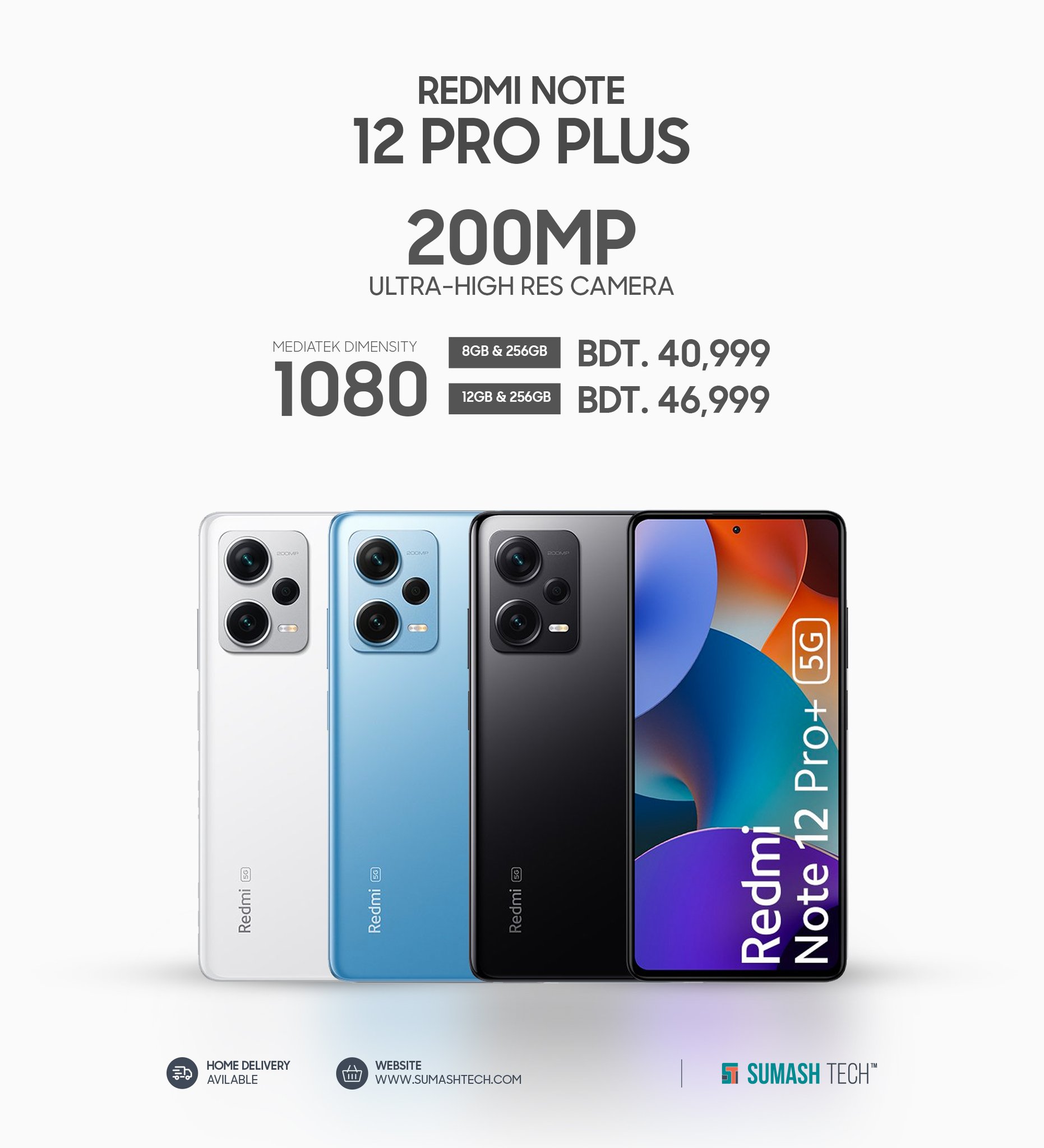 Sumash Tech on Twitter: "Redmi Note 12 Pro Plus 5G স্মাটফোনে সেরা চমক 200MP ক্যামেরা আর 120W ...