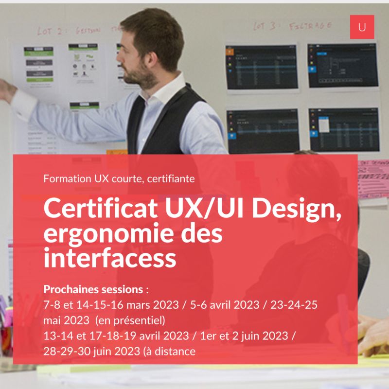 Usabilis on Twitter: "Les prochaines sessions de notre #formation certifiante UX/UI Design ...