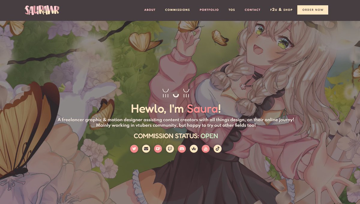 Blue・ ️‍🩹☁『DREAM☆E』 on Twitter: "RT @saurawr_: New website is finally here!🌸 ↳ http://saurawr ...