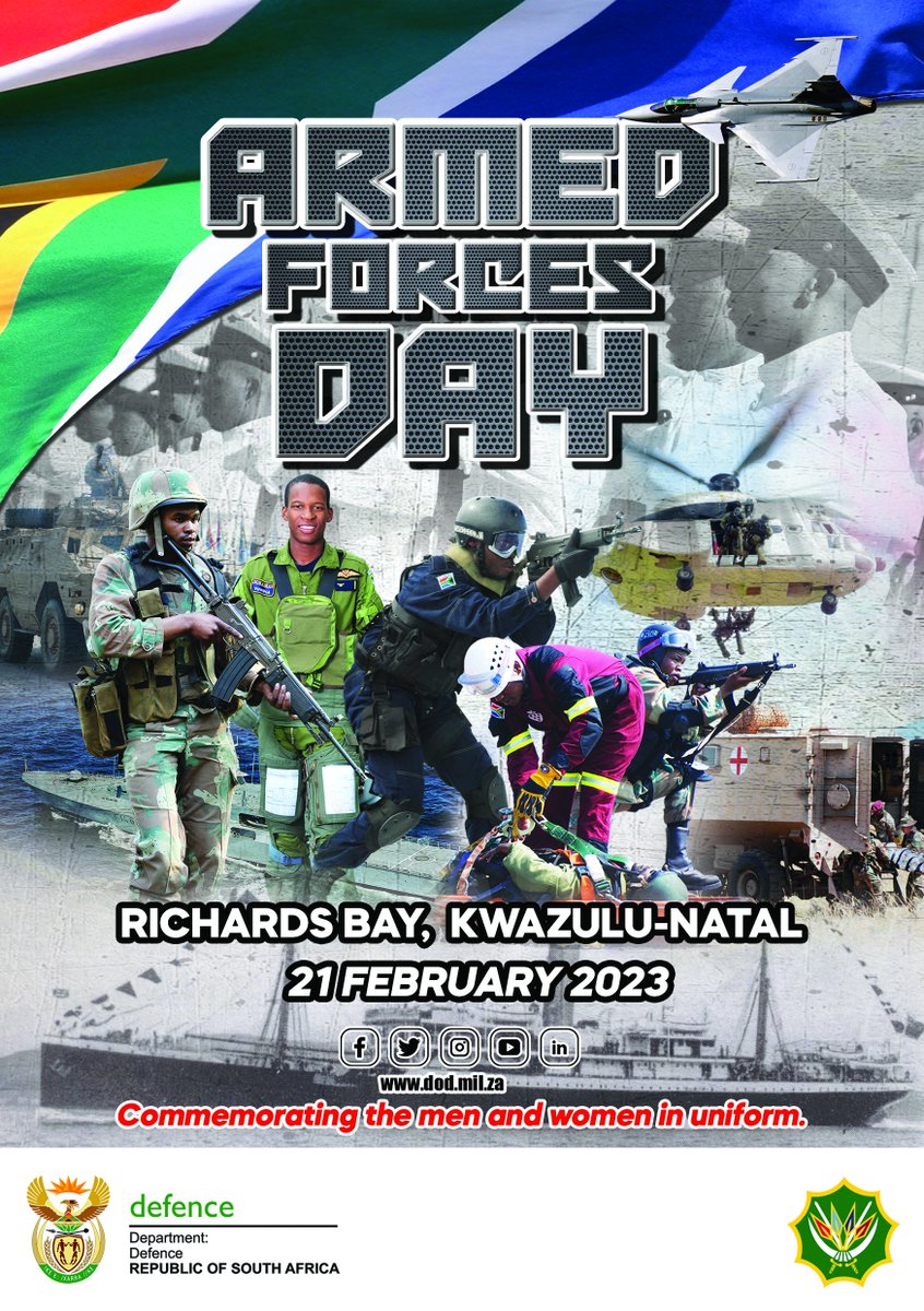 South African Government on Twitter: "RT @SANDF_ZA: Armed Forces Day Parade|| 21 February 2023 ...