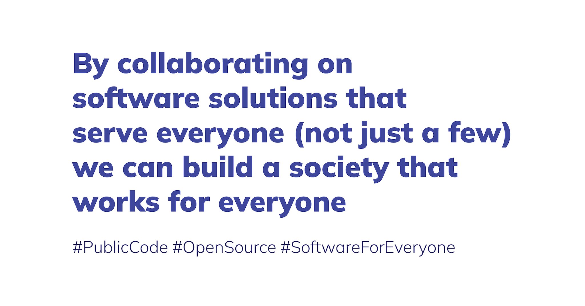 The Foundation for Public Code on Twitter: "Here's starting the week off with a public code ...