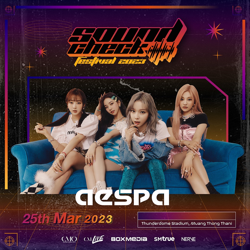 CM Live on Twitter: "📢 1st line up announcement Welcome aespa to Sound Check Festival. 📅 See you ...