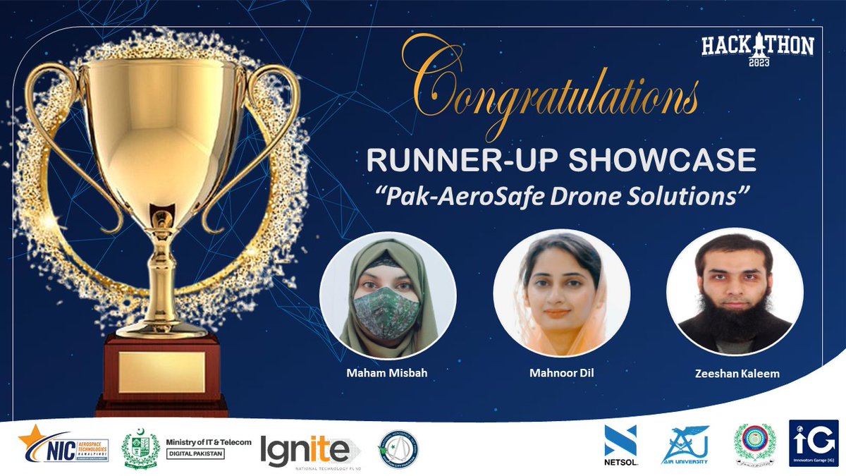 nicaerotech on Twitter: "#RunnerUpAnnouncement 🥳 🎊 🎉 NICAT Aerospace Hackathon-23 | Research ...