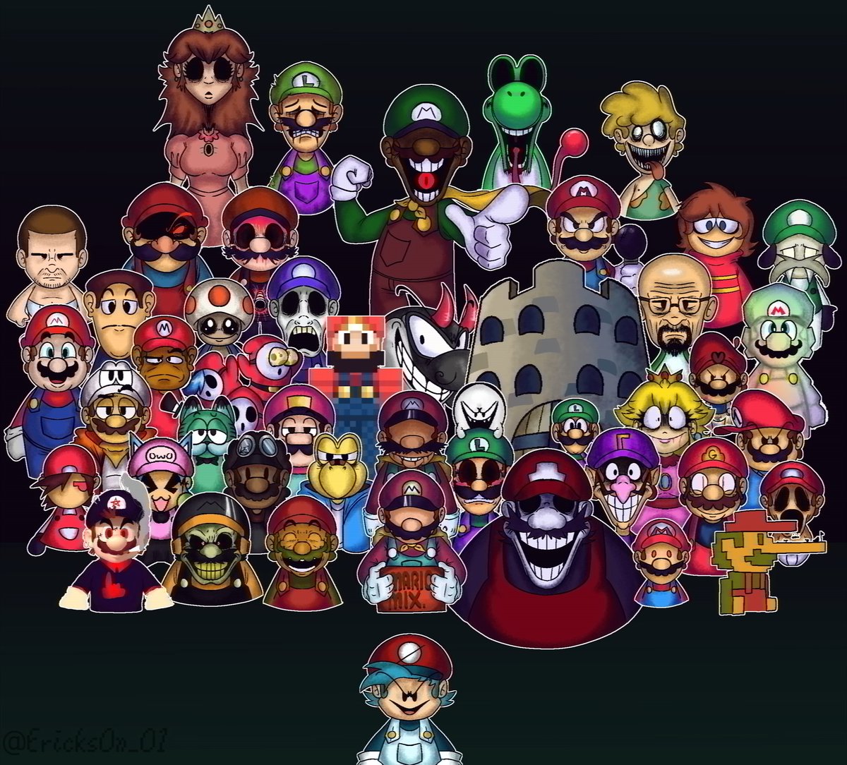 Emperor M (Erickson) on Twitter: "Mario Mix Poster v2 wuuuuuuuuuuuuuuu yipii This took me like 2 ...