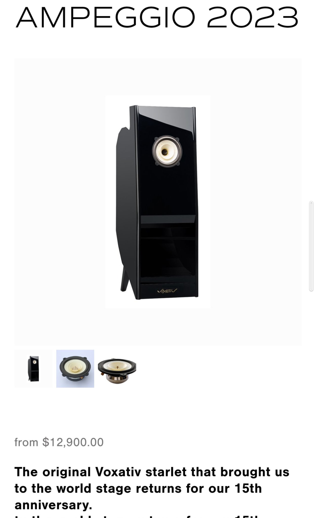 avcat on Twitter: "VOXATIV AMPEGGIO 2023 を正式発表 15周年記念 $12,900〜 AC-1.9 or the new AC-4B driver ...