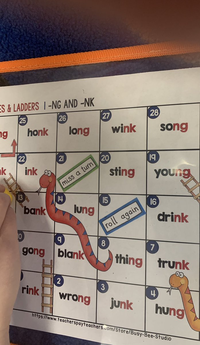 Miss. Cole(She/Her) on Twitter: "Playing snakes and ladders to practice ...