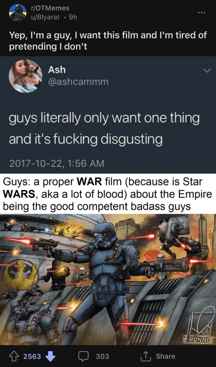 Hupablom McCool⚫️〰️⚫️ 💥🧱⭐️ 🔜 SWCL 🐀 on Twitter: "I hate Star Wars fans"