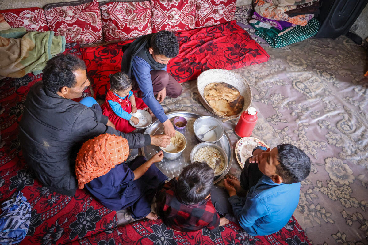 Large Poor Family Dinner