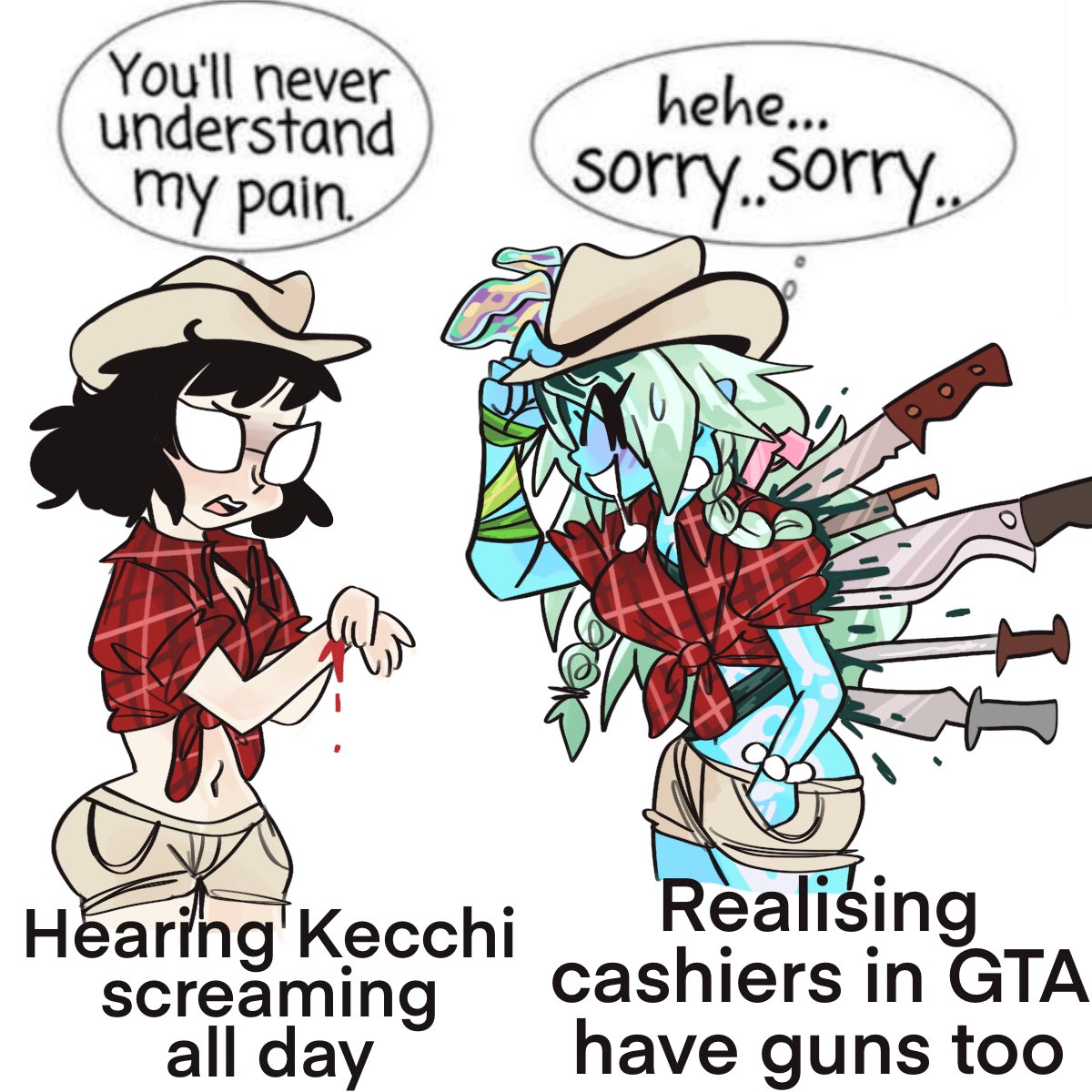 「Cos I'm experimenting + don't wanna spam」|KECCHI 🌱の漫画