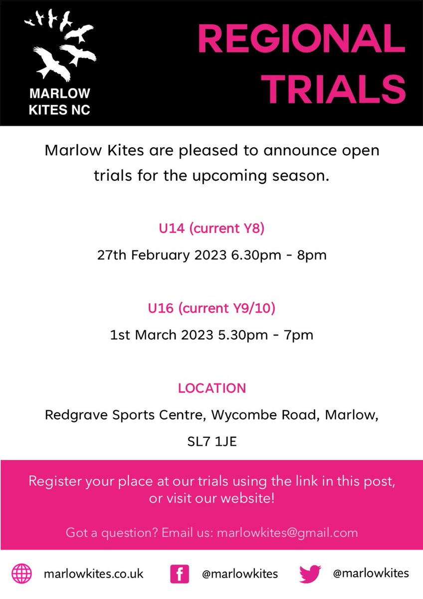 Marlow Kites – Adult and Junior Netball Club