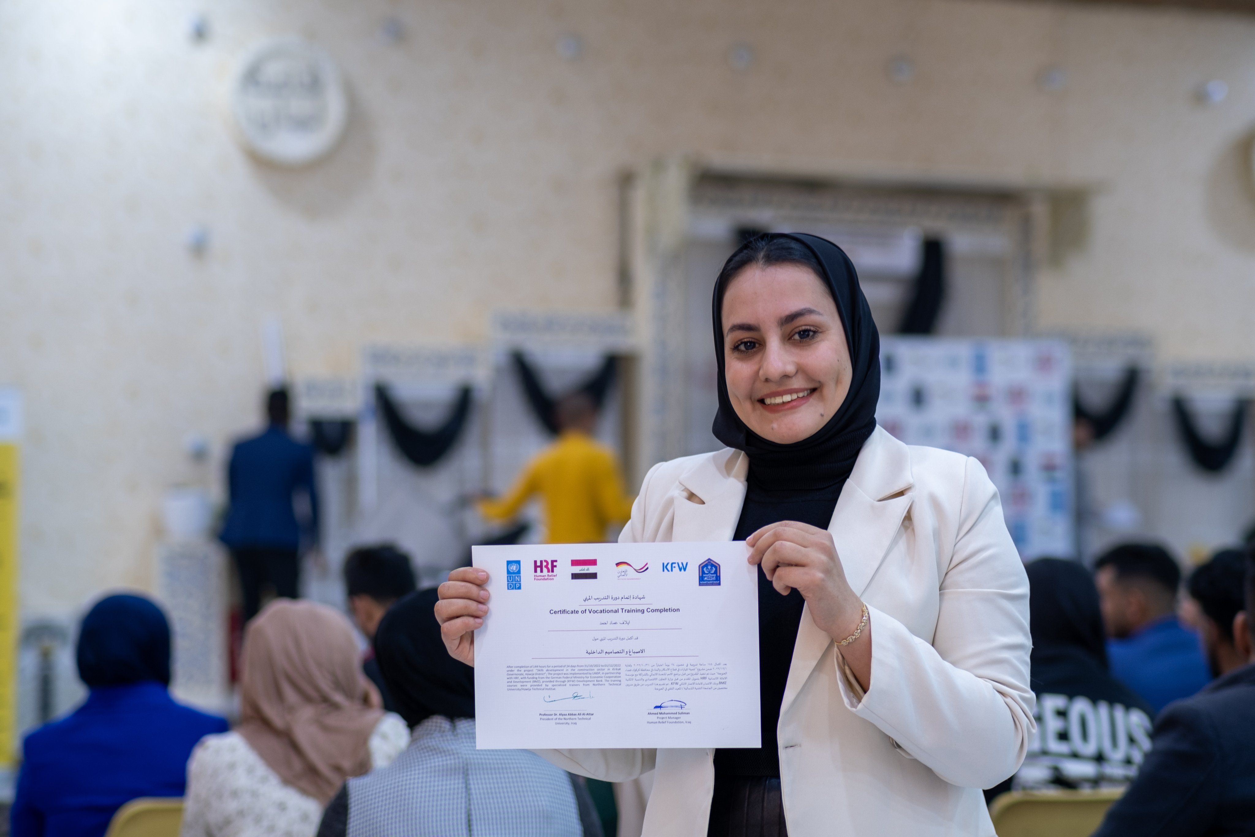UNDP Iraq on Twitter: "We held a job fair linking 208 people to construction firms in Hawija ...