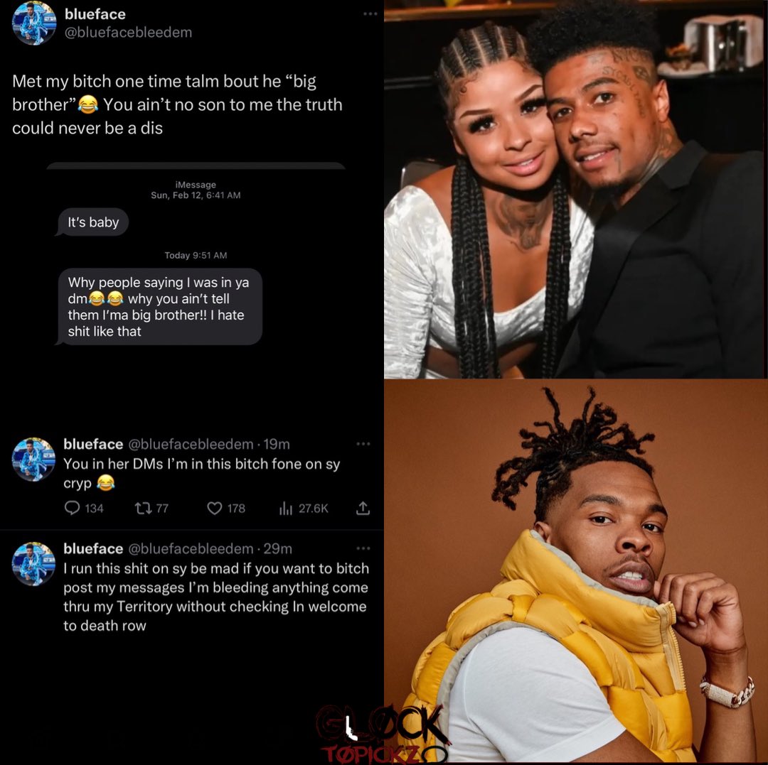 Glock Topickz on Twitter: "Blueface speaks on why he thinks Lil Baby was trying to do more than ...