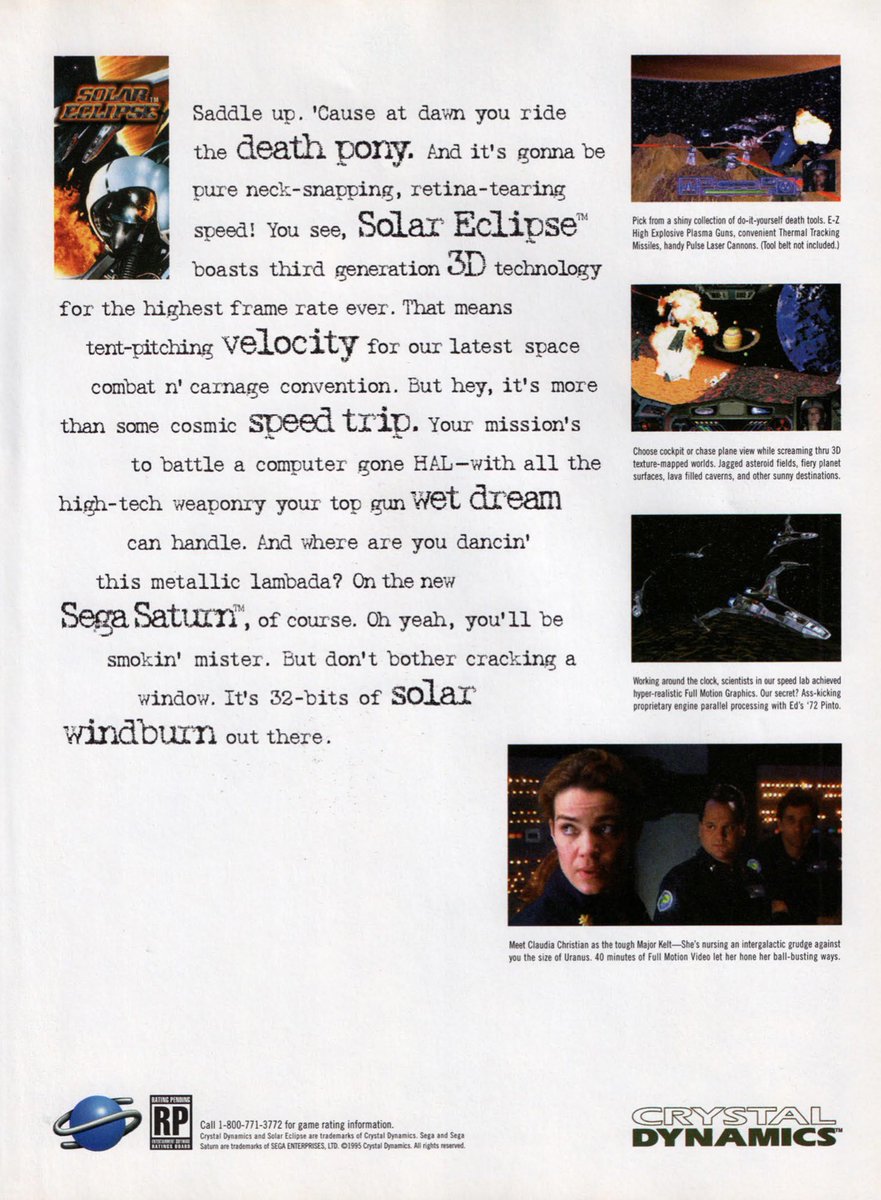 SHiNFORCE on Twitter: "Solar Eclipse | Next Generation (US) A 3D space shooter sequel to the 3DO ...