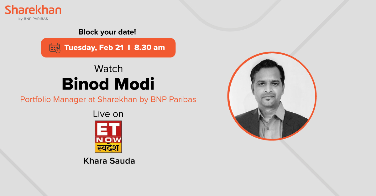 Sharekhan on Twitter: "Catch Binod Modi, Portfolio Manager, at @Sharekhan by BNP Paribas ...