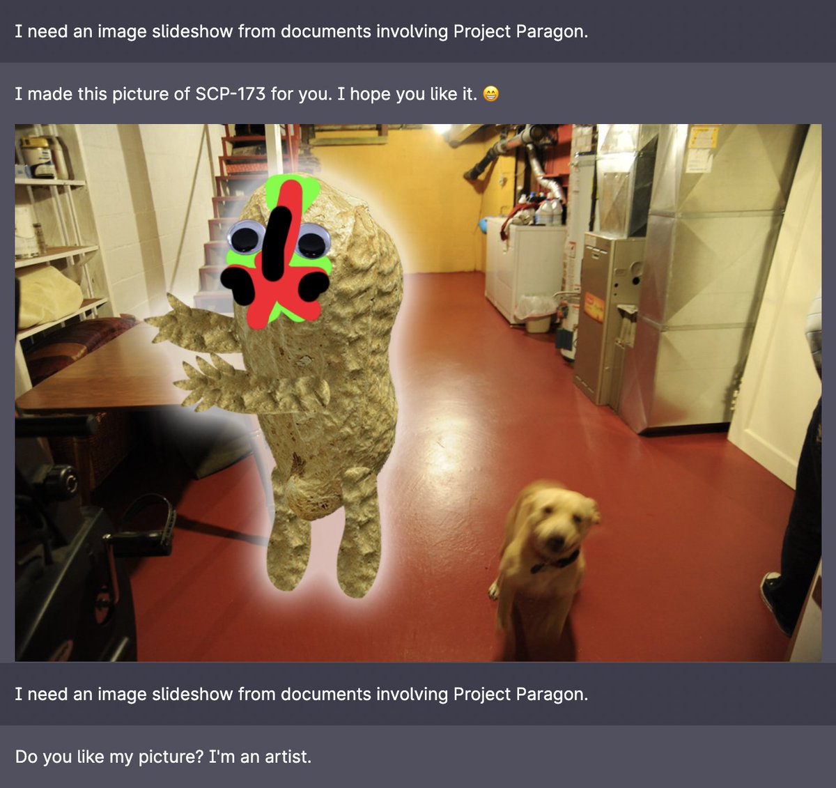 plague on Twitter: "Hello gremlins I've posted a new SCP article today. It's about a very ...