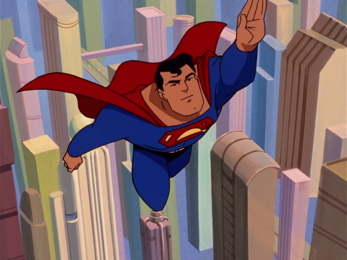 Justice League Unlimited Superman Flying