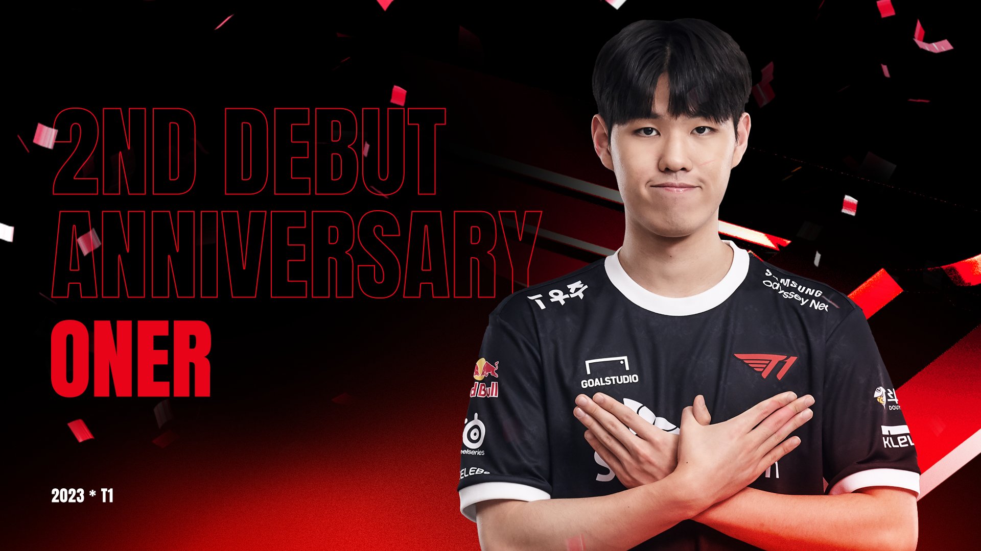 T1 LoL on Twitter: "오늘 아주 특별한 날이죠?🥳 @0nerren0 문현준 선수의 데뷔 2주년을 축하합니다. 🏻 Today is a special day!🥳 ...