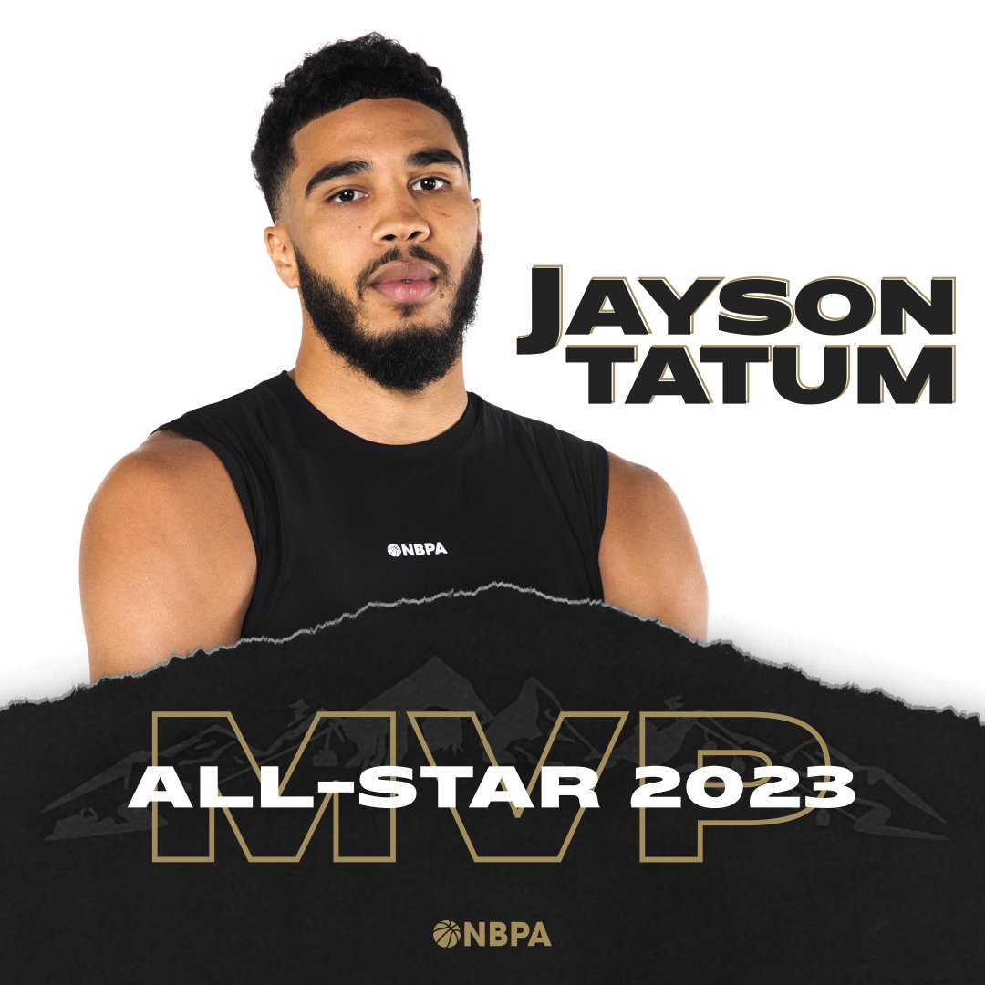 NBPA on Twitter: "Congratulations, @jaytatum0⭐️ 2023 All-Star MVP Most points scored in an All ...