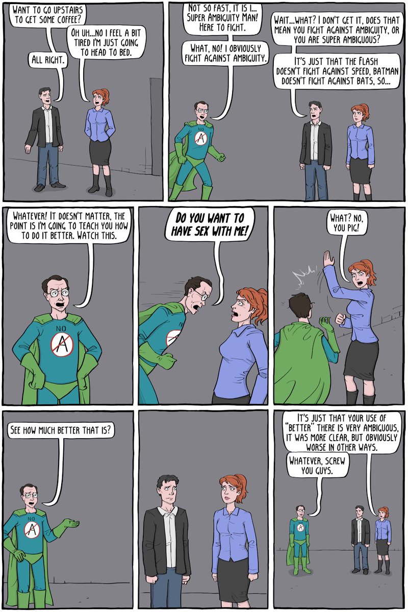 Existential Comics on Twitter: "Ambiguity Man - https://existentialcomics.com/comic/486"