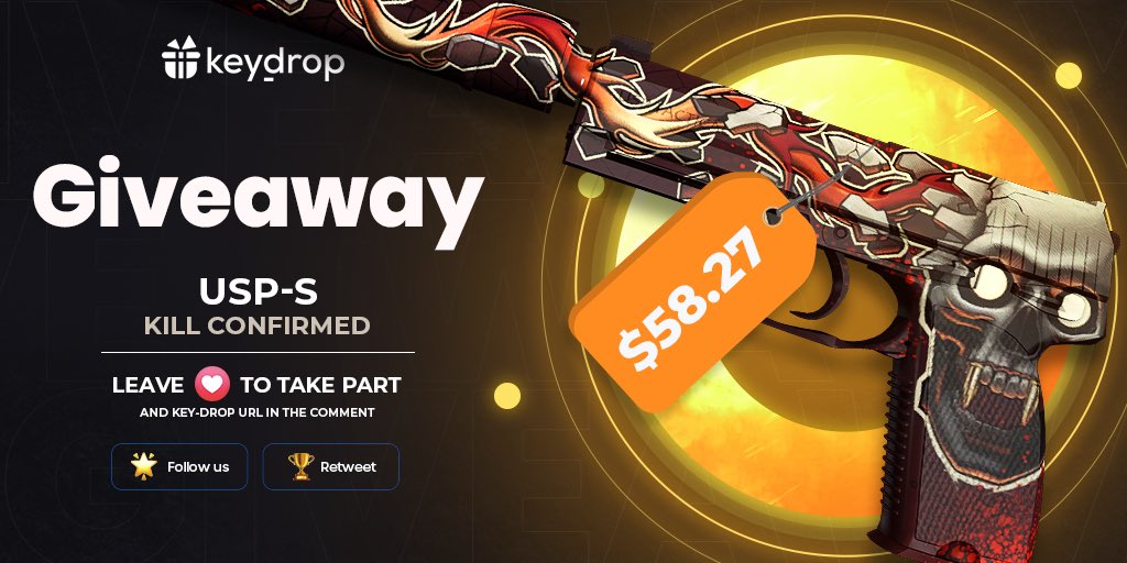 szytoox on Twitter: "RT @keydropcom: Giveaway on USP-S | Kill Confirmed 🎁 👊 Just leave ️ under ...