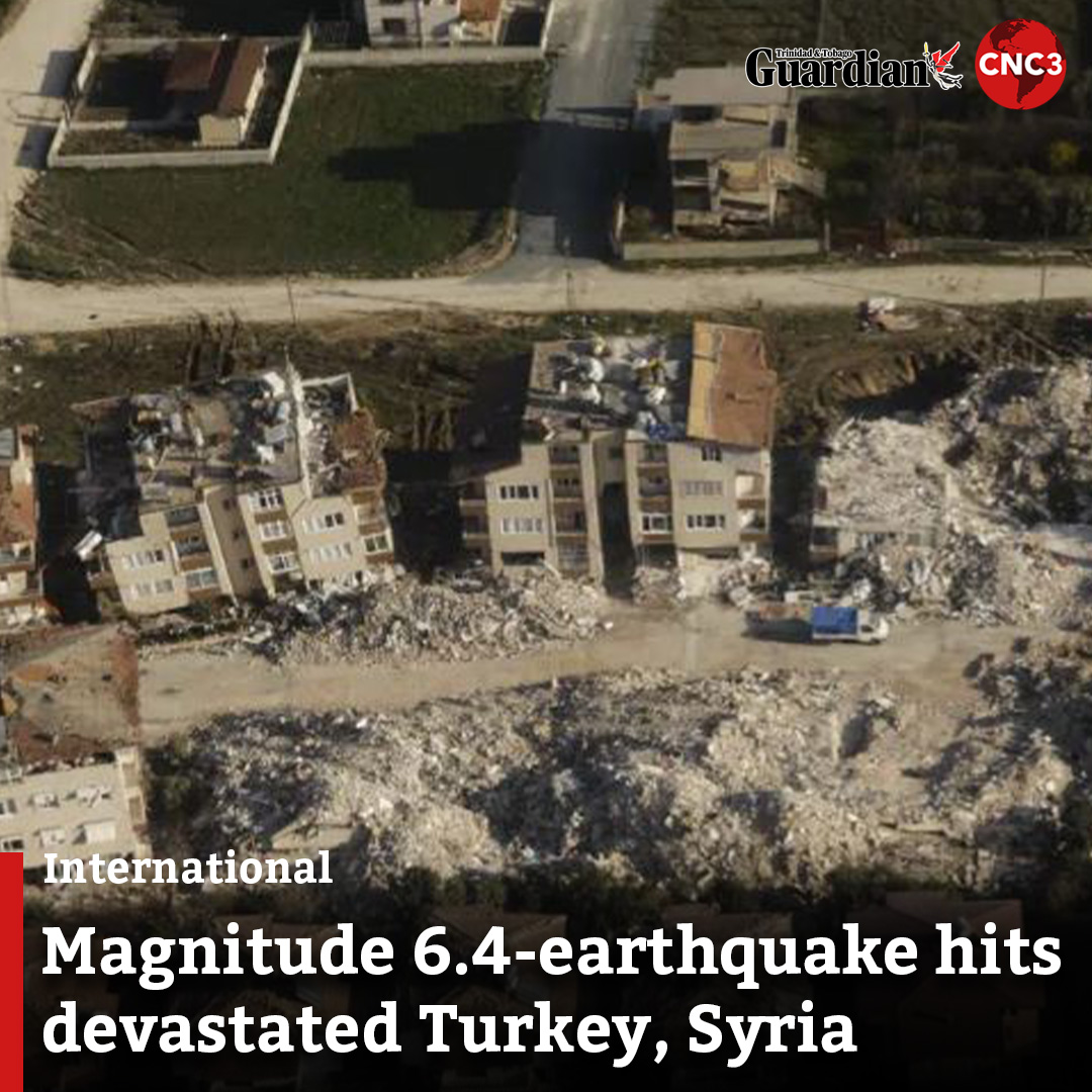 CNC3TV on Twitter: "Another powerful earthquake has struck Turkey’s Hatay province which was ...