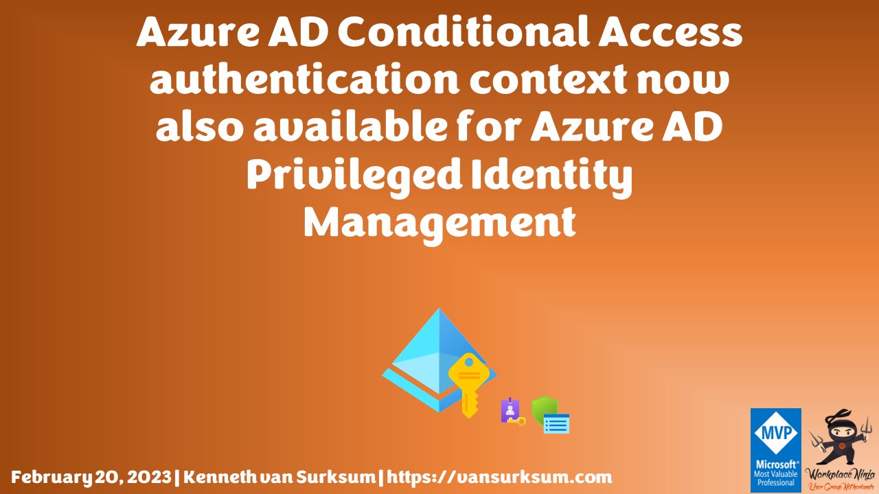 Kenneth van Surksum - MVP on Twitter: " New Blog: Azure AD Conditional Access authentication ...