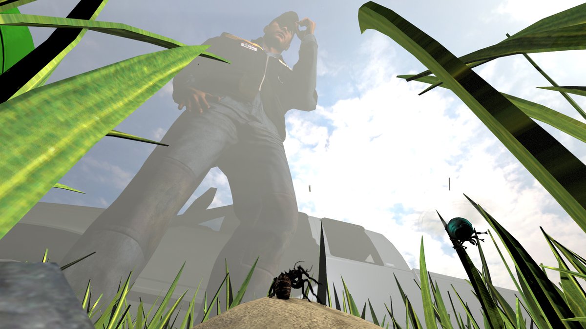 One from the vaults of unfinished SFM: My exterminator dude looming ...