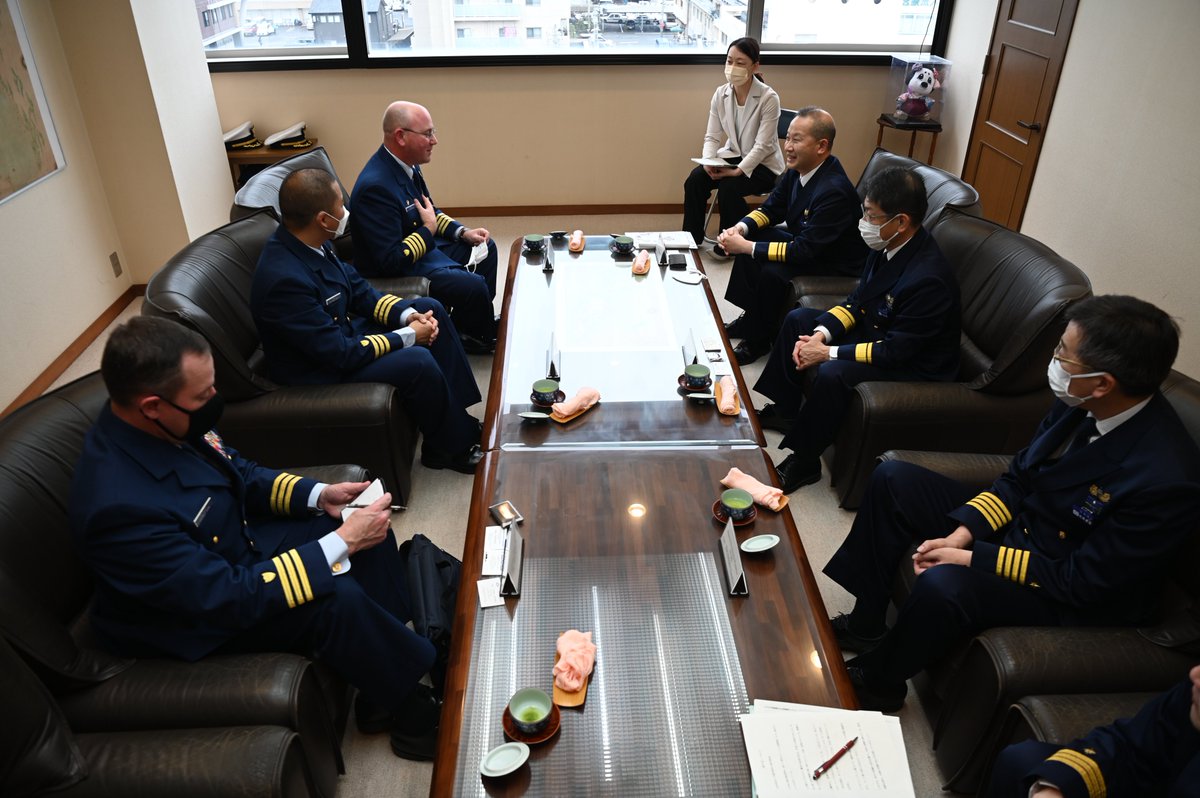 USCG Pacific Area on Twitter: "Coast Guard Cutter Kimball's Command visited @JCG_koho senior ...