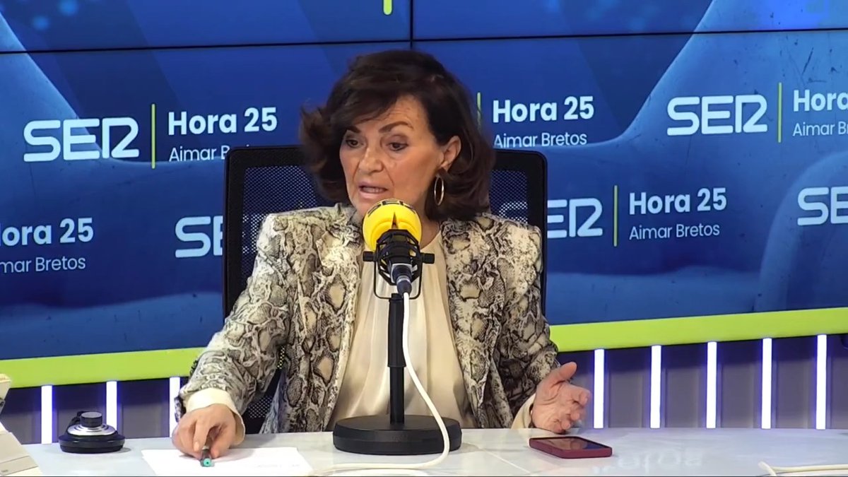 Carmen Calvo: "A mí tampoco me parece razonable colocar siempre una ...