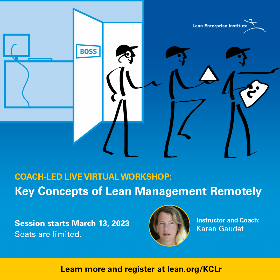 Lean Enterprise Inst on Twitter: "Learn the essential lean #management behaviors and methods in ...
