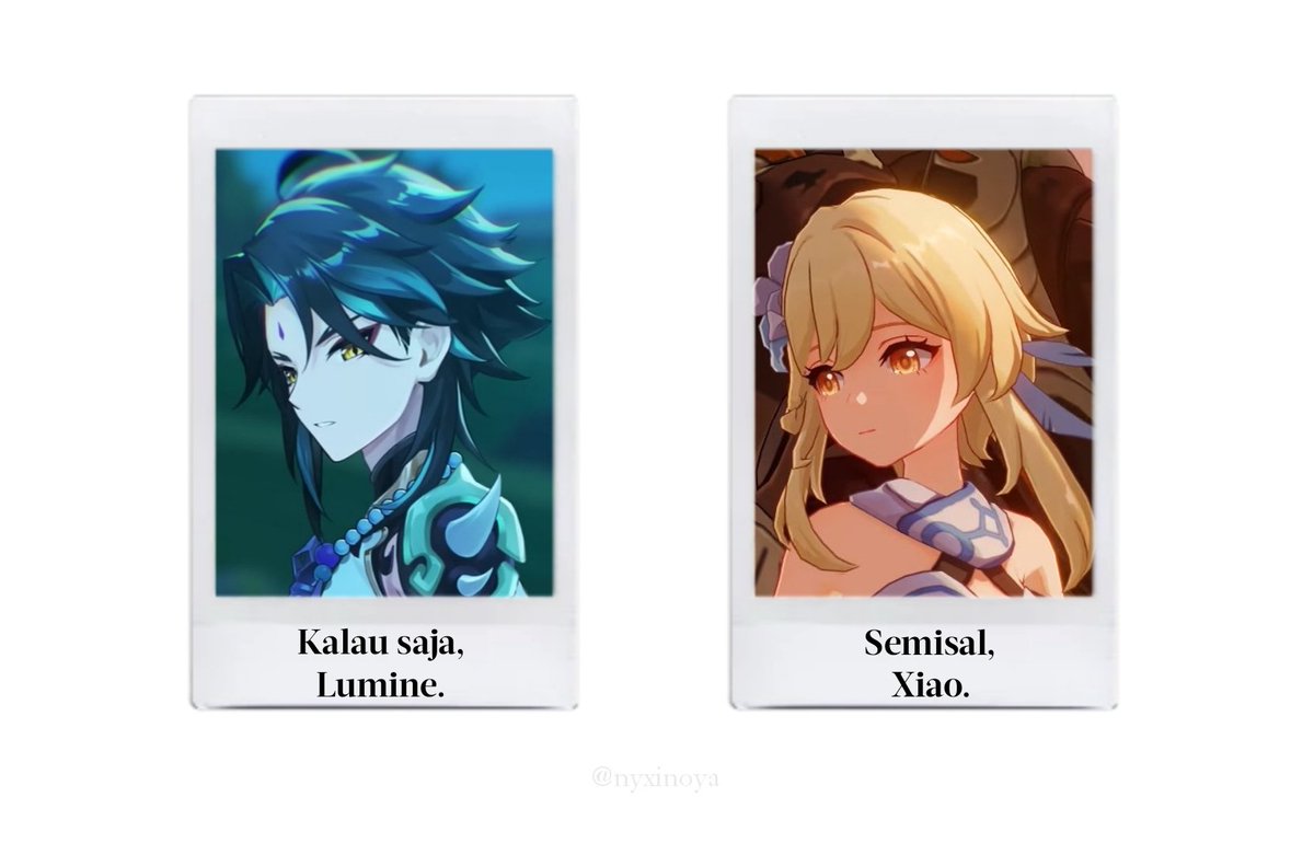 OPEN DM 📩 | TOPUP 📌 on Twitter: "au! bxg ship , f/m pair , xiaolumi , xiao x lumine cw // trauma ...