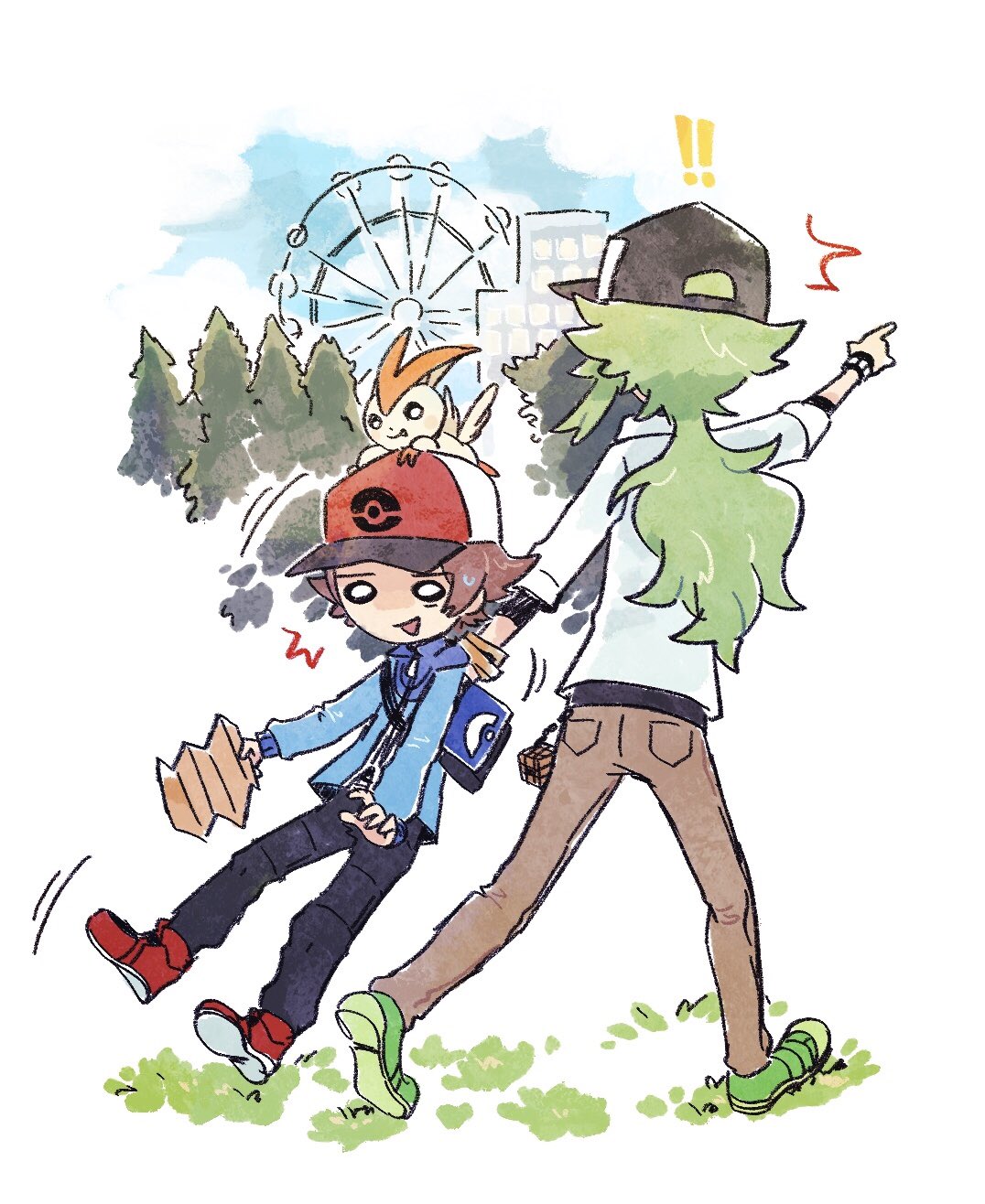 Pokemon N And White Ferris Wheel