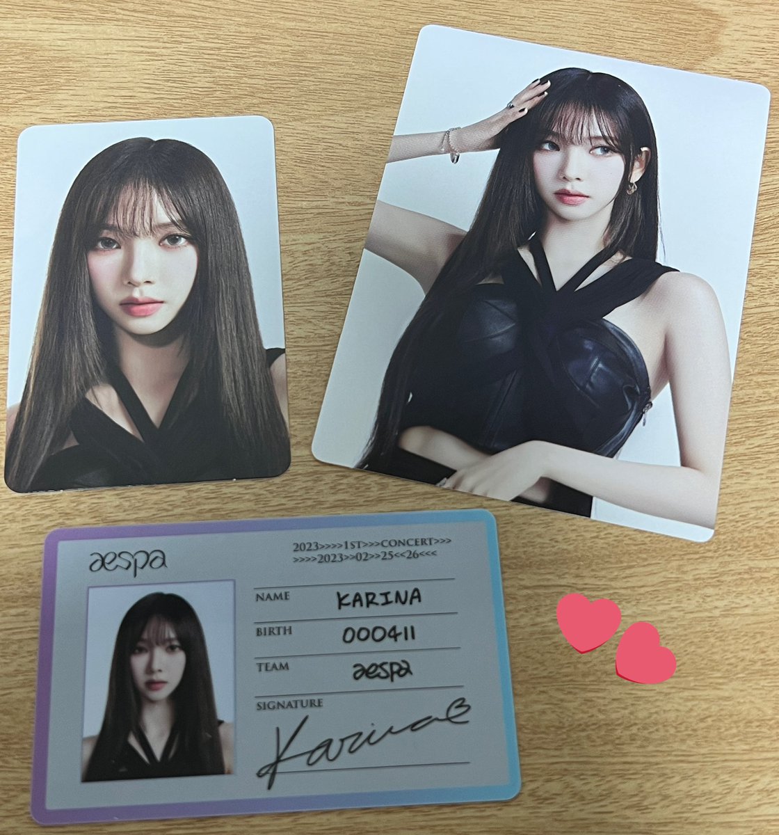 karina’s aespa concert md id card karina pics @karinaspics