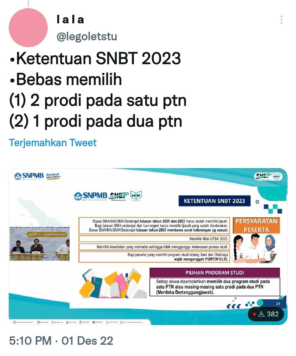 BOT ON - FOLLOW IG @SCHFESS on Twitter: "Kalo 2 prodi berbeda di 2 ptn berbeda boleh ga? sch!"