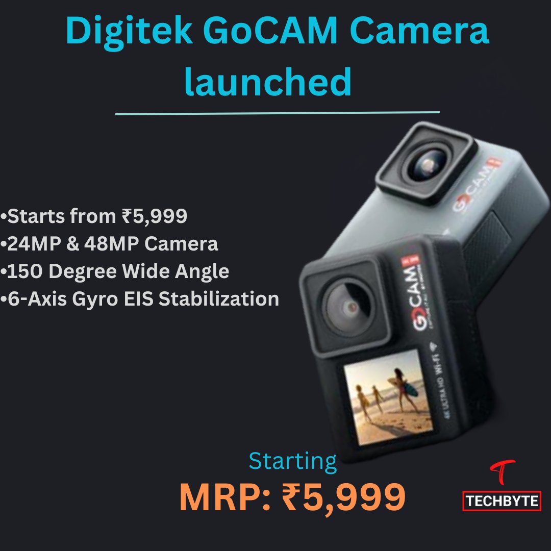 techbyte on Twitter: "Digitek go camera launched at affordable price #DigitekGoCam #digitek # ...