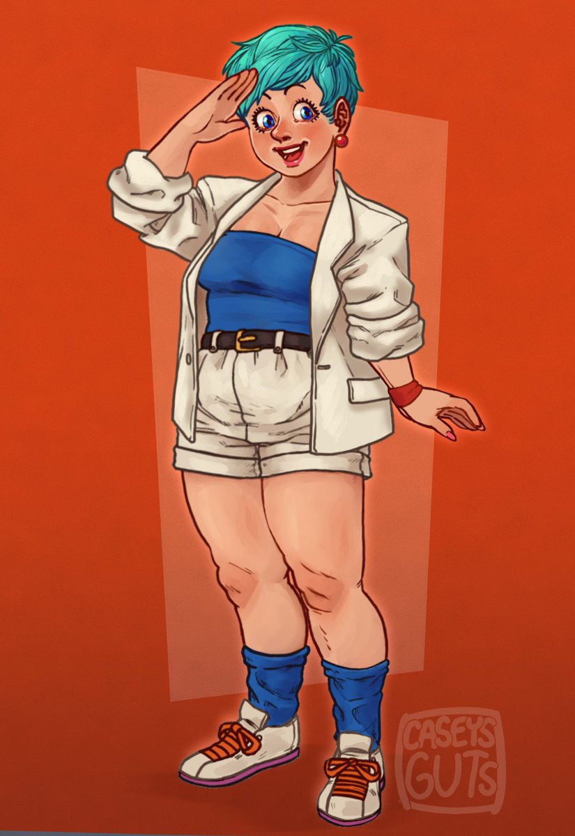 Casey's Guts (COMMS OPEN) on Twitter: "my monthly Bulma drawing #Bulma #DragonBall"