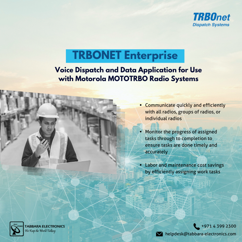 Tabbara Electronics on Twitter: "Take Control of Your Business Communications with TRBONET ...