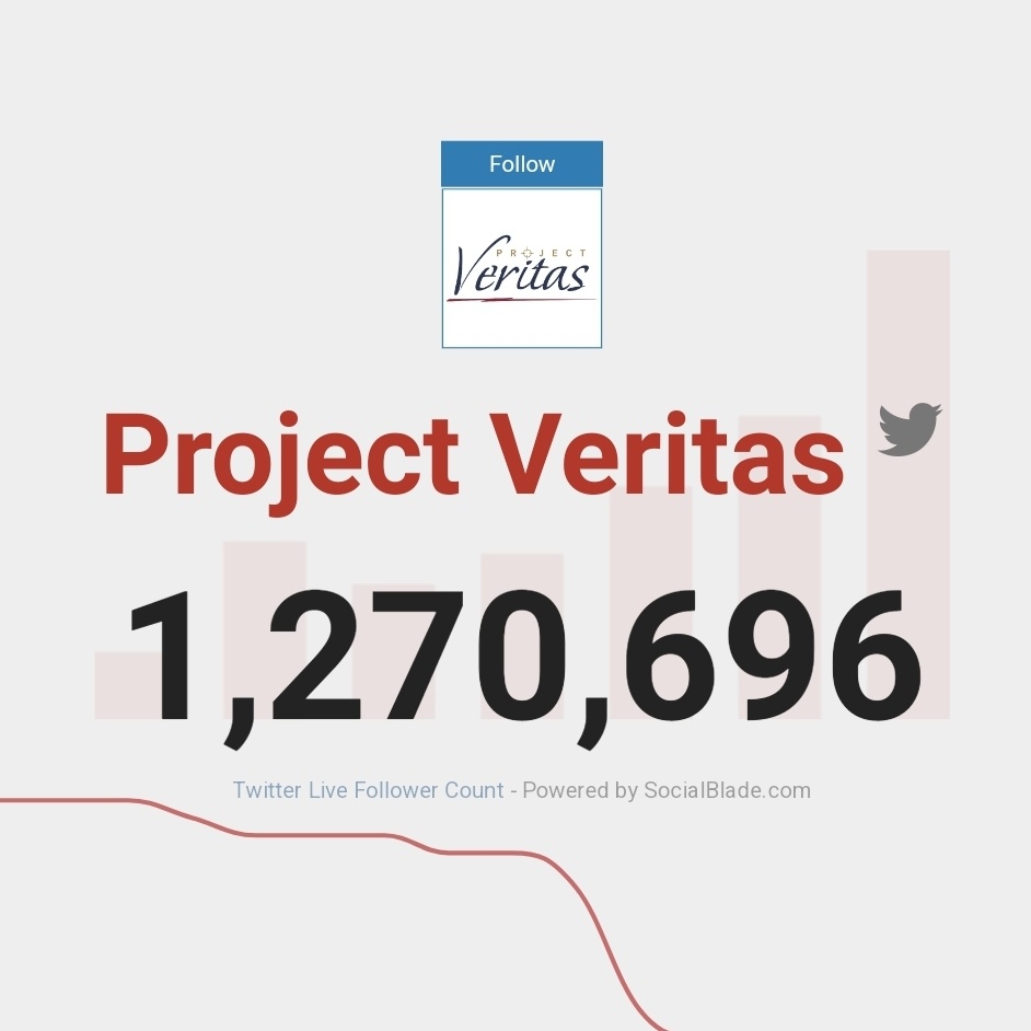 Trish on Twitter: "Hoping to see Project Veritas well under a million by the end of the week ...