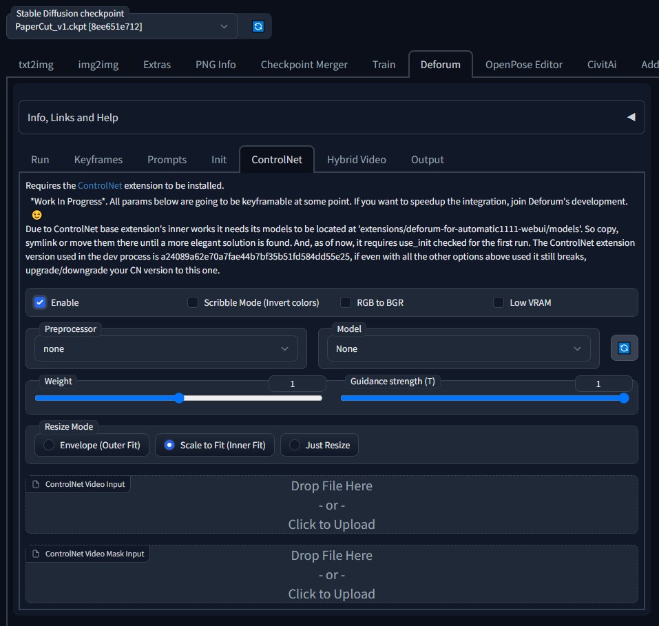 camenduru on Twitter: "#deforum #ControlNet support: enabled 🤯 thanks to @deforum_art we need # ...
