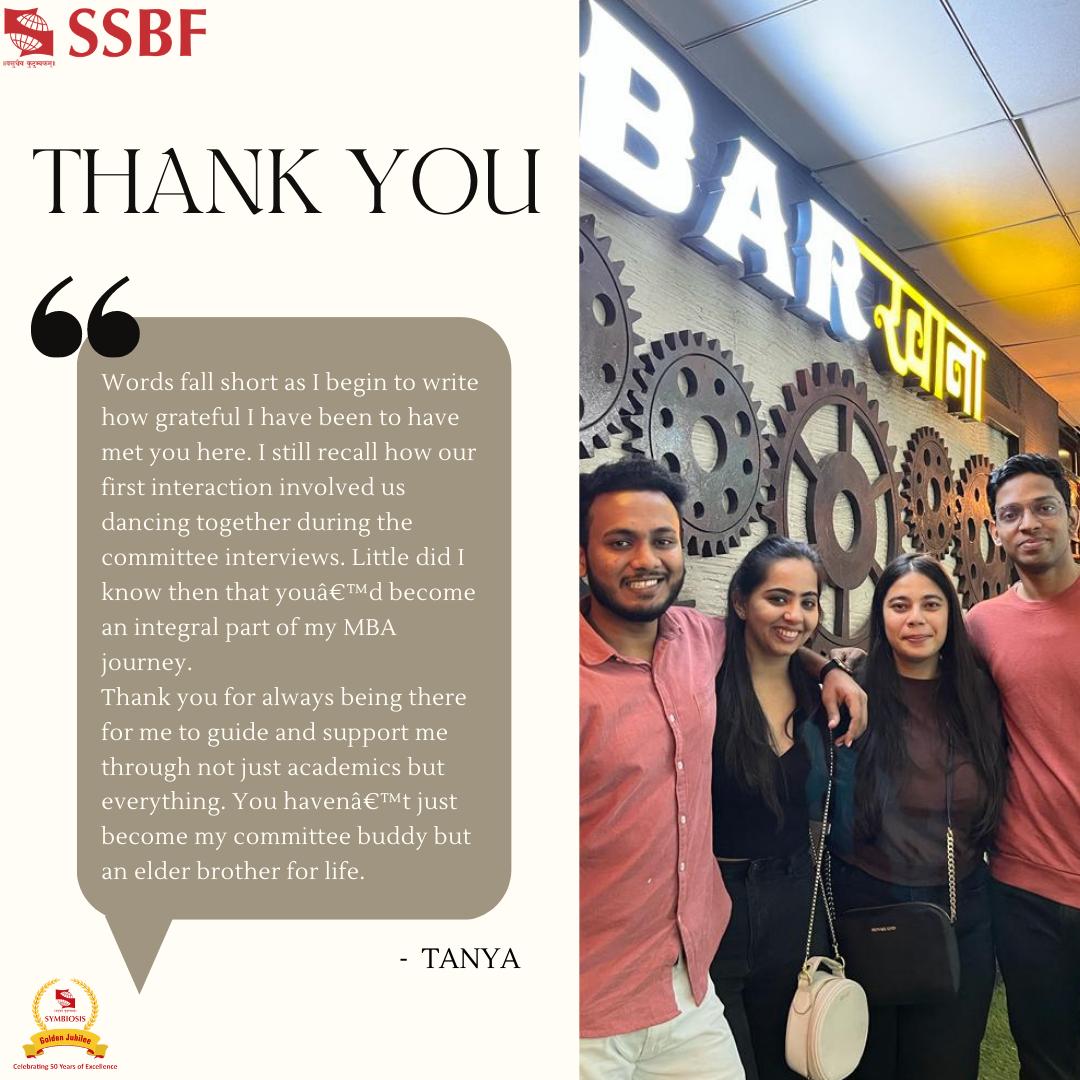 SSBF, Pune on Twitter: "Dear Seniors, Your passion, dedication and guidance has always inspired ...