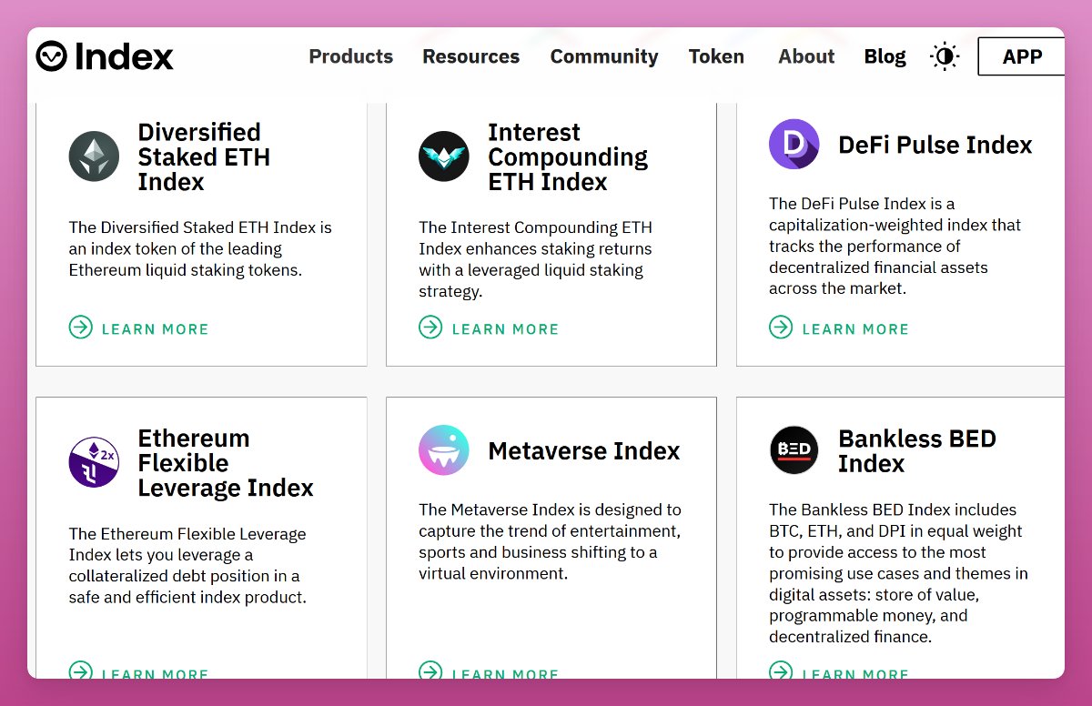 1/ Stock indexes account for 18% of the TradFi equity market. For crypto on-chain indexes it's ...