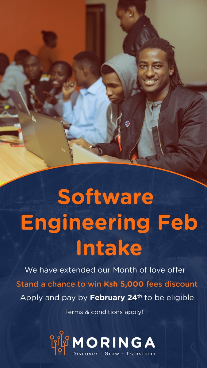 Moringa School on Twitter: "Happy Tuesday! We have extended our discount offer of Kshs 5,000 on ...