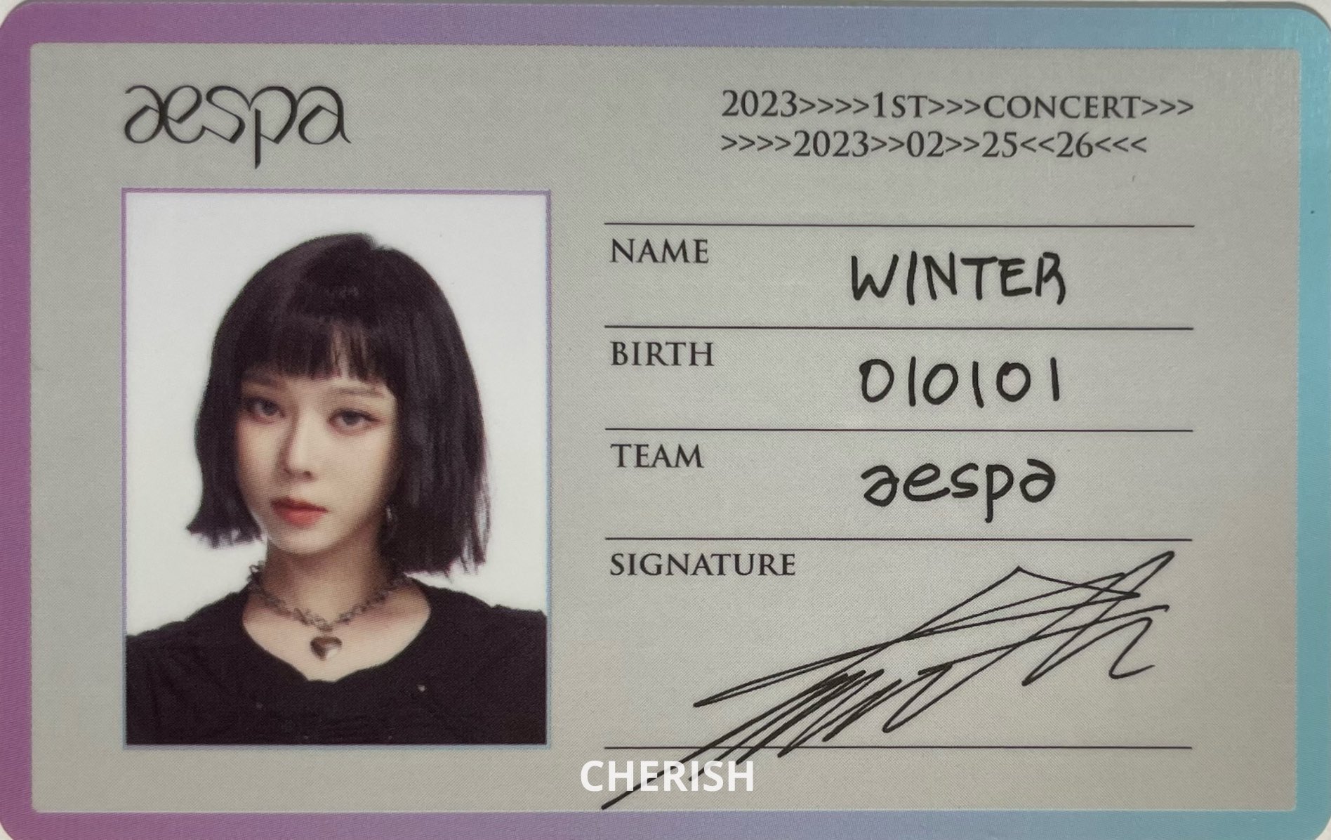 aespa pics on Twitter: "#aespa ID Card + Fanlight Deco Sticker Set ID Card scans https://t.co ...
