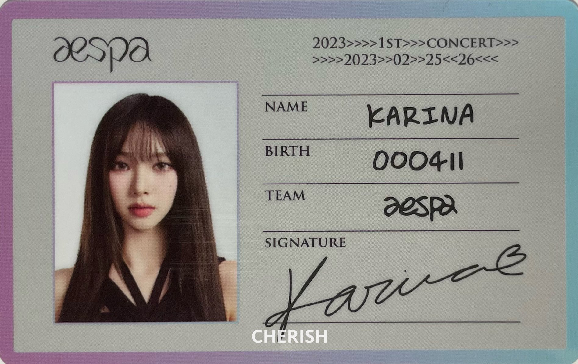 aespa pics on Twitter: "#aespa ID Card + Fanlight Deco Sticker Set ID Card scans https://t.co ...