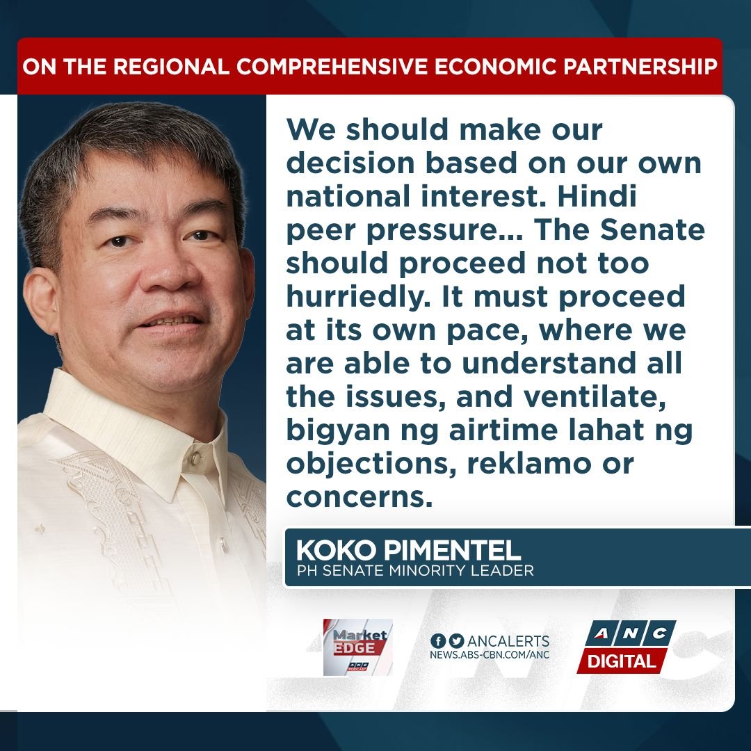 ABS-CBN News Channel on Twitter: "PH Senate Minority leader Koko Pimentel says the country ...