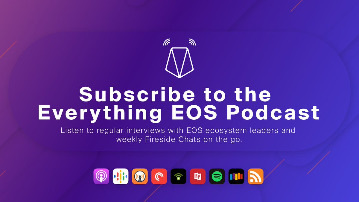 EOS Network Foundation on Twitter: "Subscribe to the Everything $EOS podcast to get regular ...