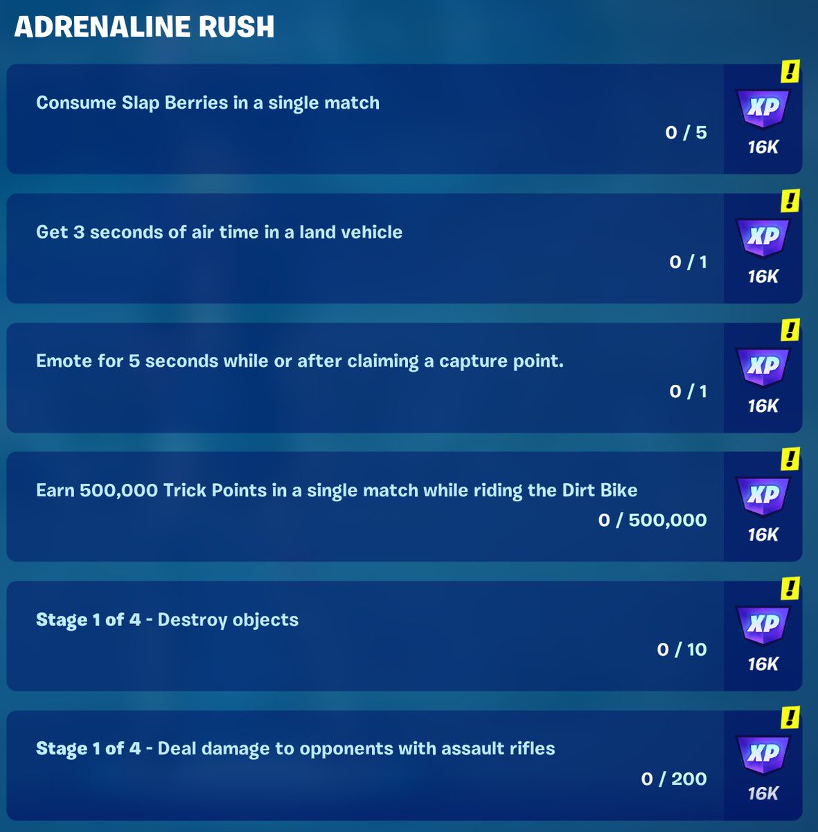 iFireMonkey on Twitter: "Adrenaline Rush Weekly Challenges are out now!"