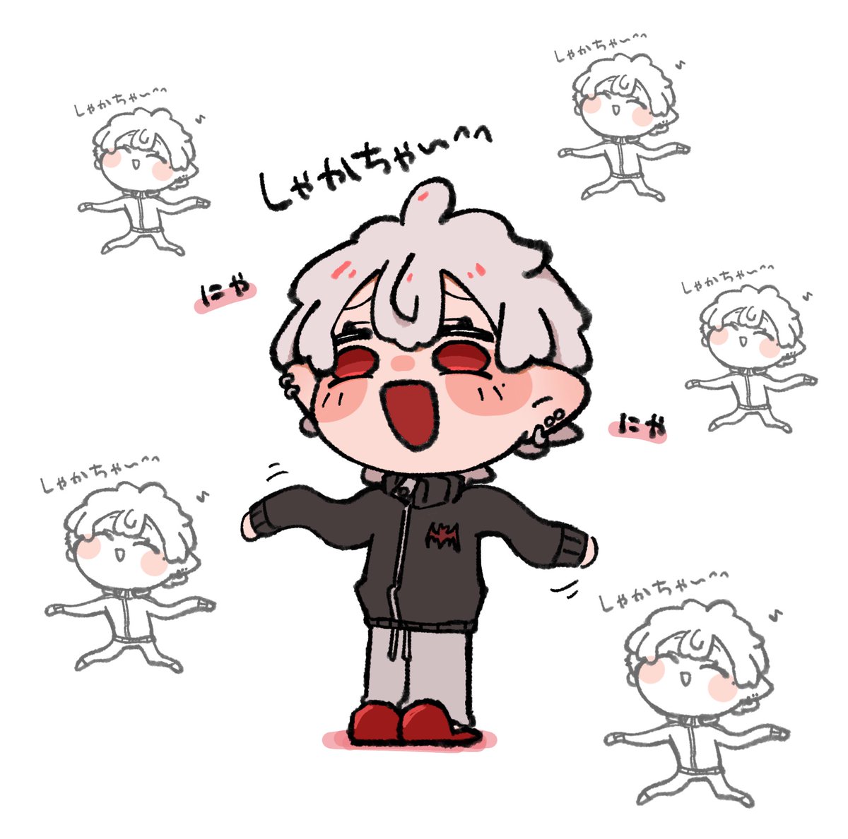 「#Vtuberバトルロワイアル2 #KuzuArt #りりむとおえかき めちゃくちゃ元気に答えてて笑った 」めこの漫画