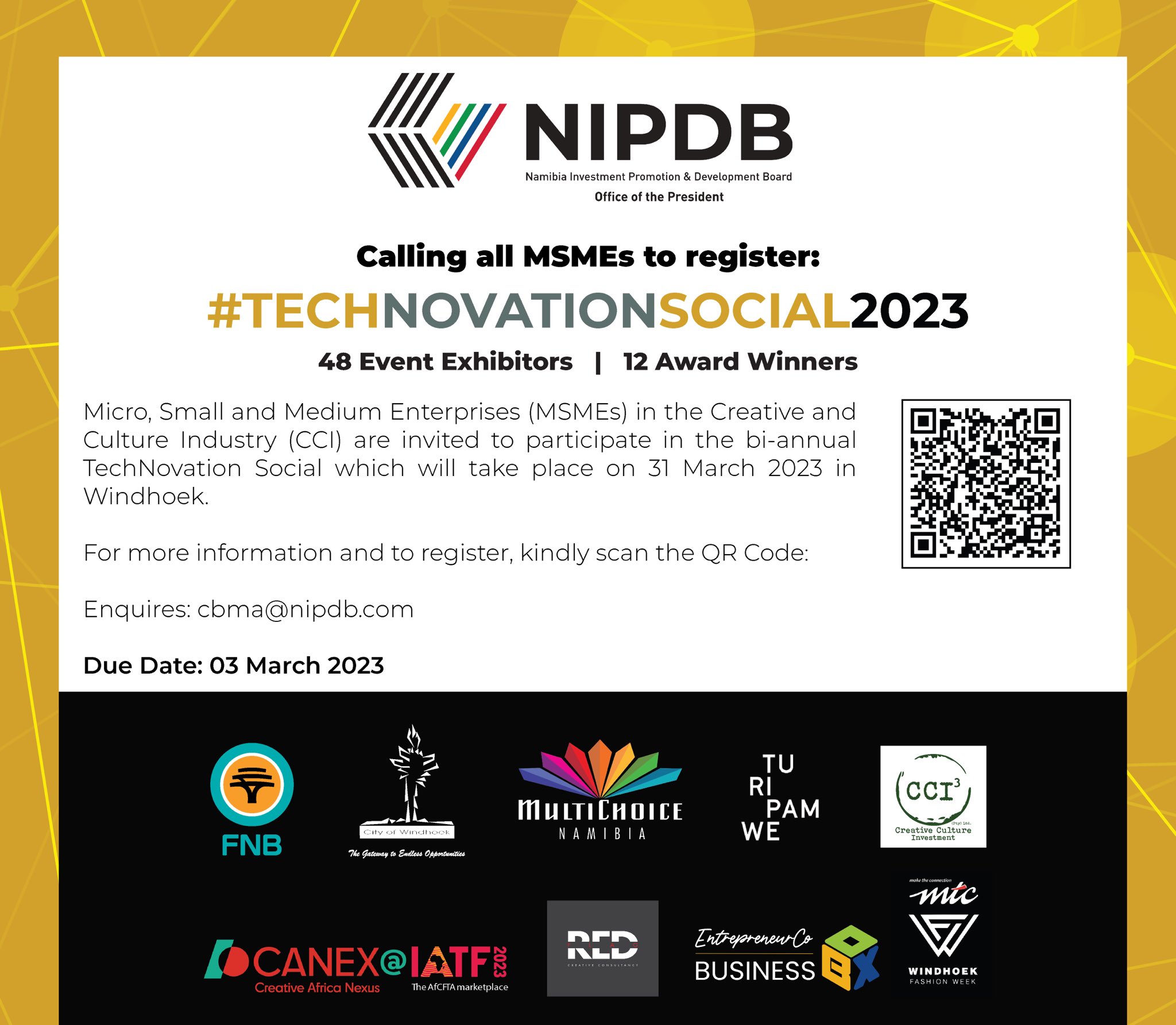 Namibia Investment Promotion & Development Board on Twitter: "#TECHNOVATION IS HERE 📢 | Calling ...