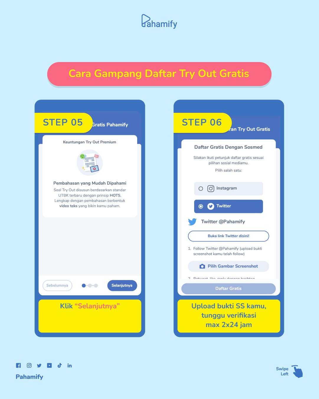 #TaklukkanUTBK Bareng Pahamify on Twitter: "🎊Pendaftaran TO UTBK 2023 #10 GRATIS FORMAT TERBARU ...